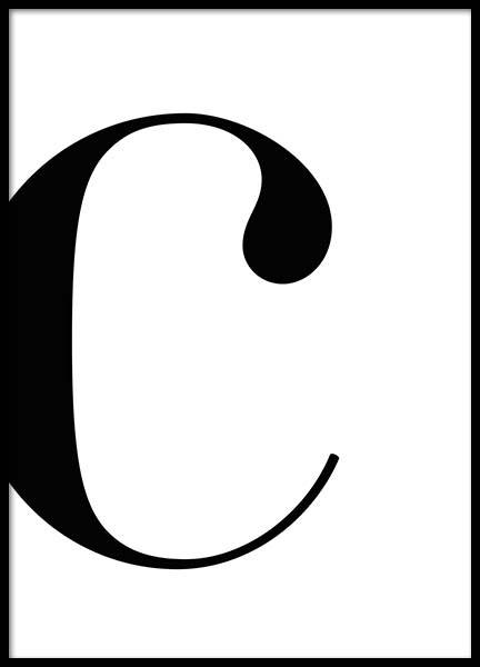 Letter C Poster
