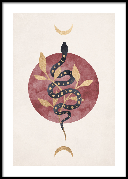Moon Snake Poster